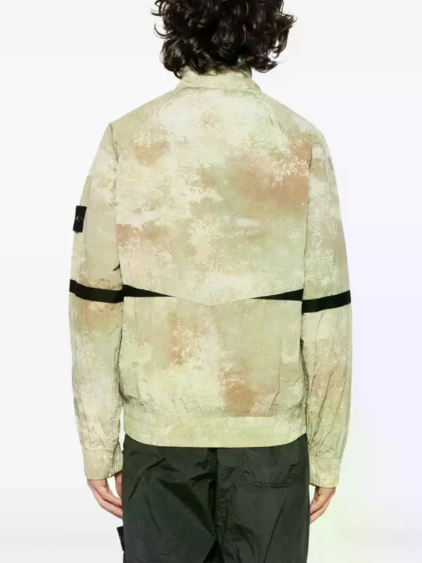 Stone Island Compass-badge Abstract-print Jacket