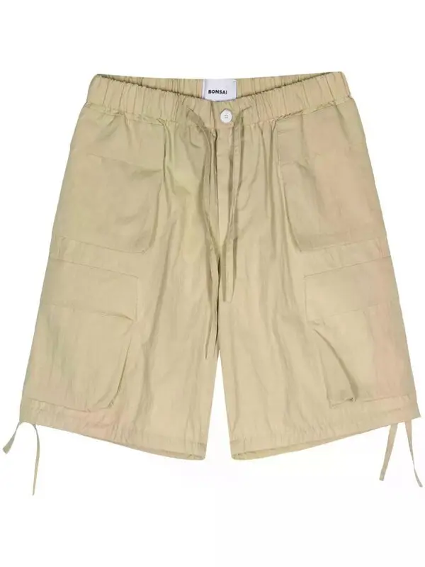 BONSAI Cotton-blend Cargo Shorts - Neutrals