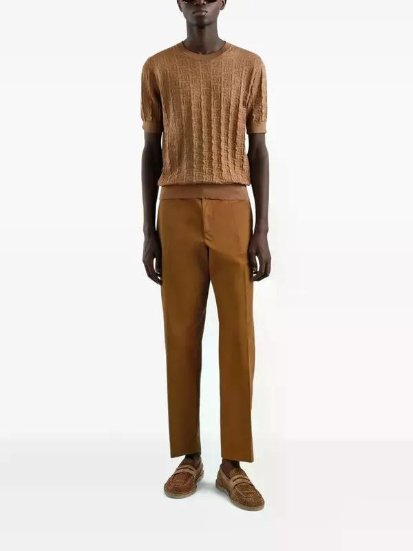 Dolce & Gabbana Logo-label Stretch-cotton Trousers