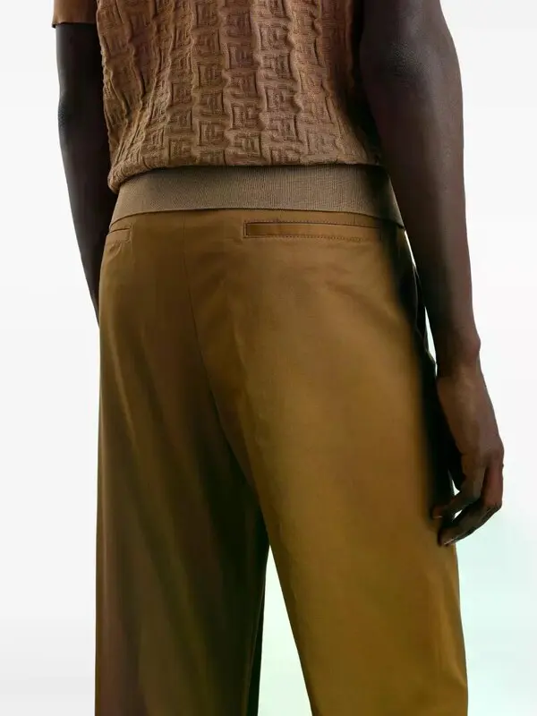 Dolce & Gabbana Logo-label Stretch-cotton Trousers