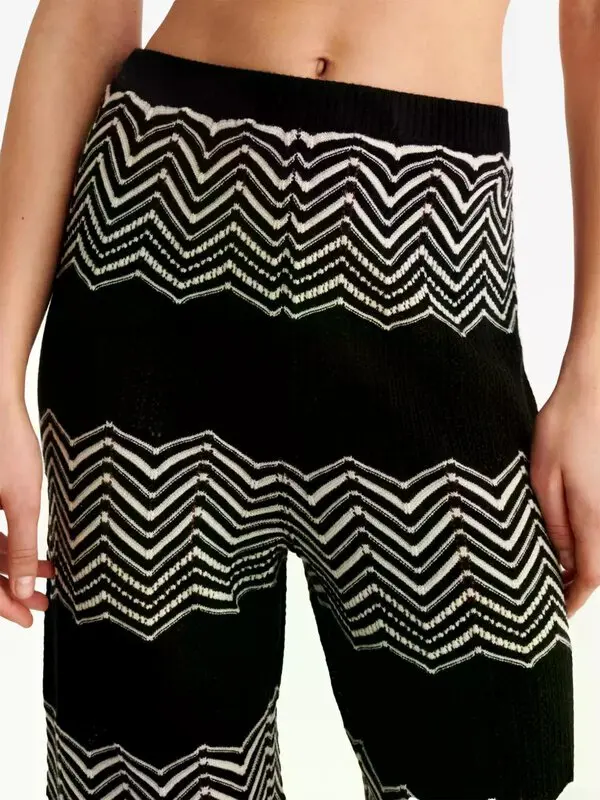 ERES Sugar Chevron-pattern Wide Trousers