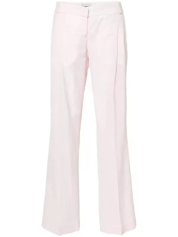 Coperni Check-pattern Tailored Flared Trousers - Pink