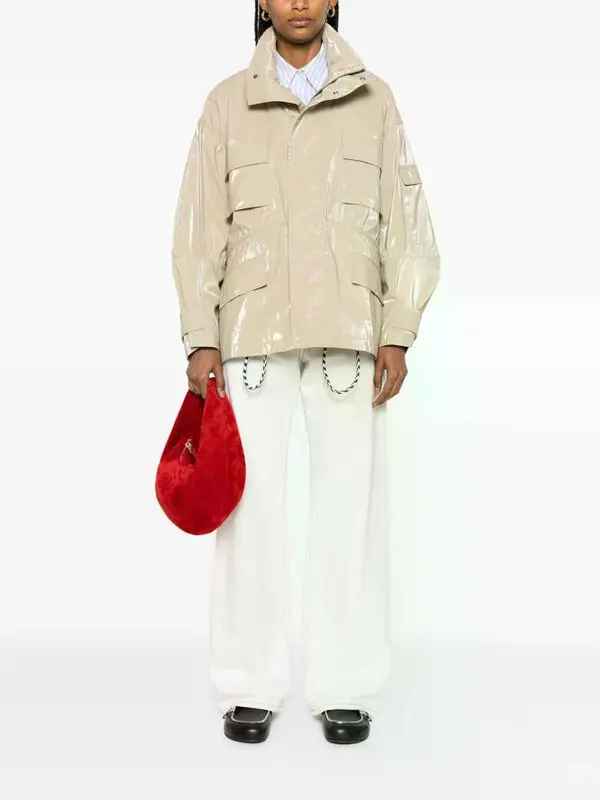 Plan C Glossy Cotton Jacket