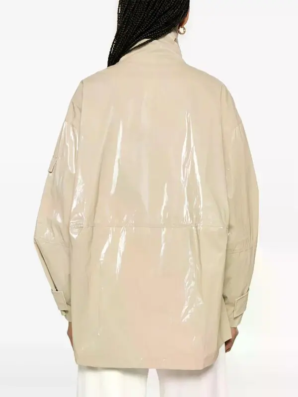 Plan C Glossy Cotton Jacket