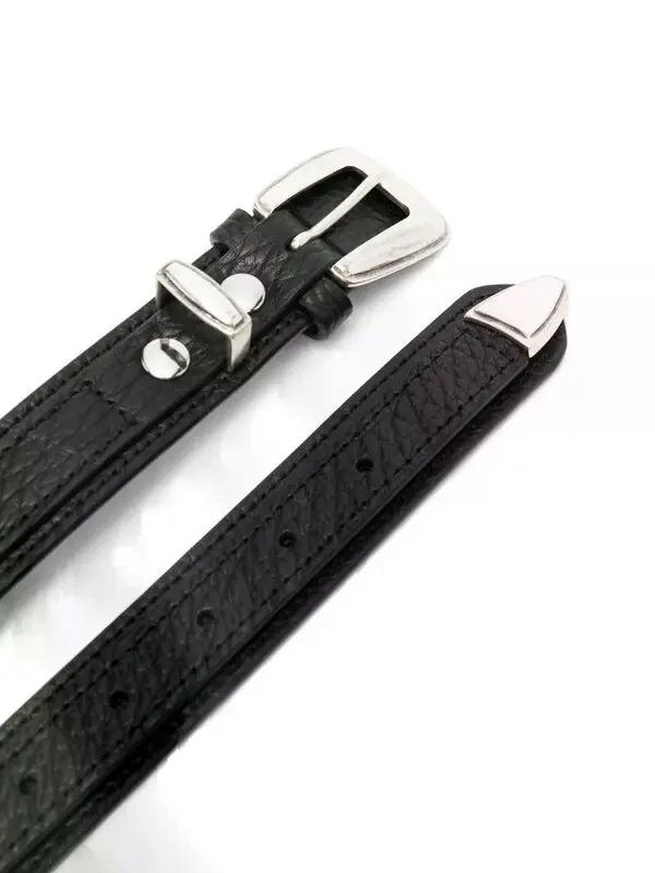 LEMAIRE Minimal Western Belt In Grained Leather