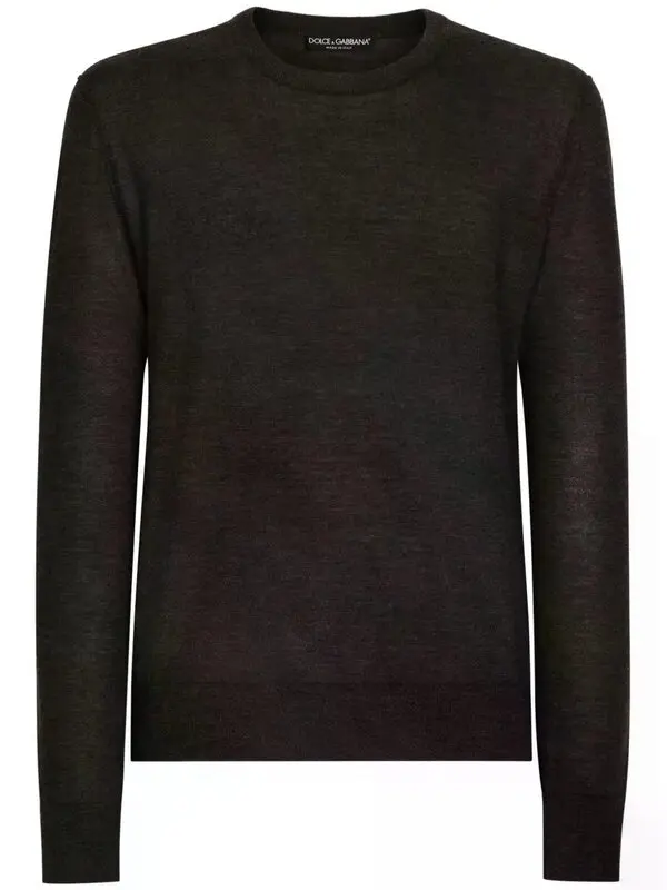 Dolce & Gabbana Round-neck Cashmere Sweater - Grey