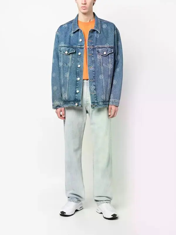 Martine Rose Motif-print Denim Jacket