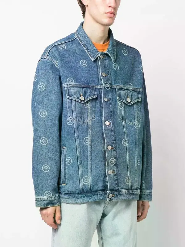 Martine Rose Motif-print Denim Jacket