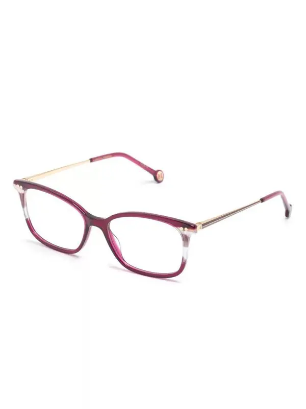 Carolina Herrera Rectangle-frame Tortoiseshell Glasses