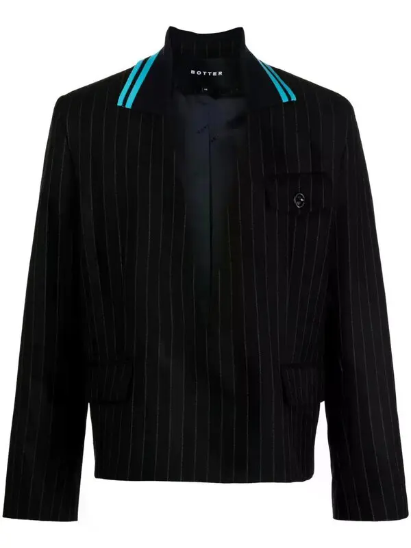 BOTTER Striped Knit-collar Jacket