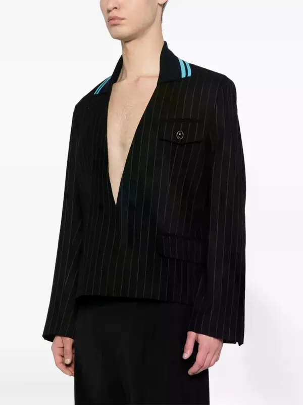 BOTTER Striped Knit-collar Jacket