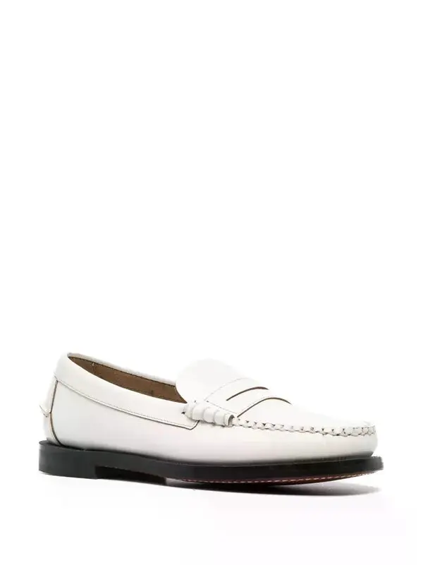 SEBAGO Dan Penny-slot Leather Loafers - White