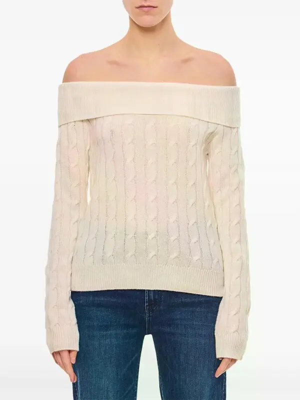 Ralph Lauren Off-shoulder Sweater - Neutrals