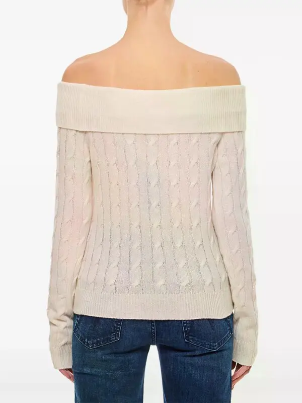 Ralph Lauren Off-shoulder Sweater - Neutrals