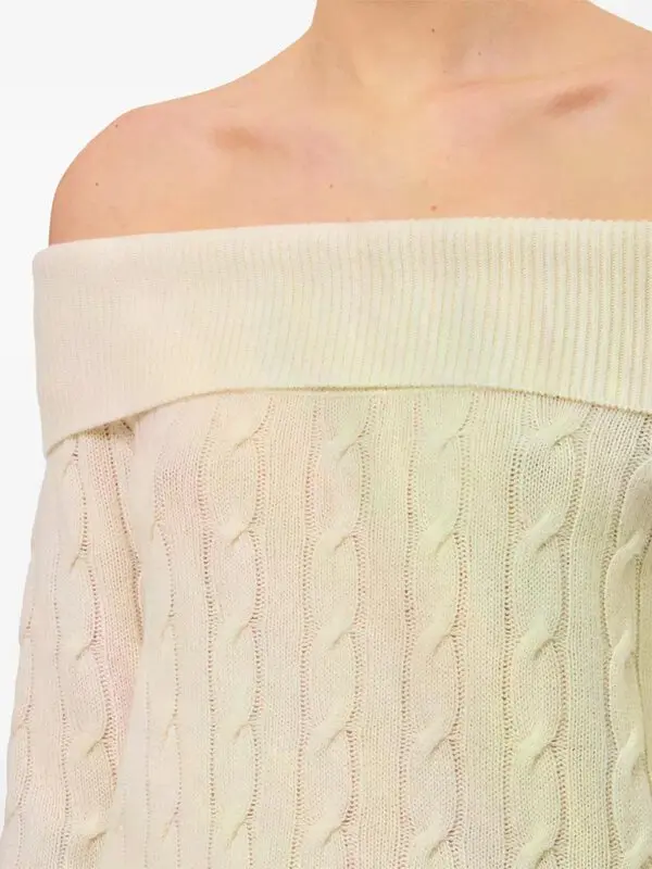 Ralph Lauren Off-shoulder Sweater - Neutrals