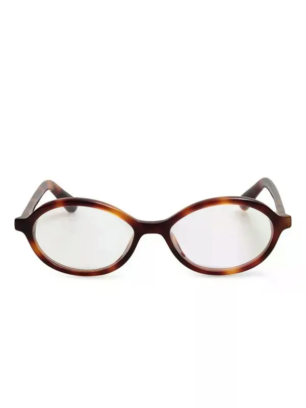 Jacquemus Oval-frame Glasses - Brown