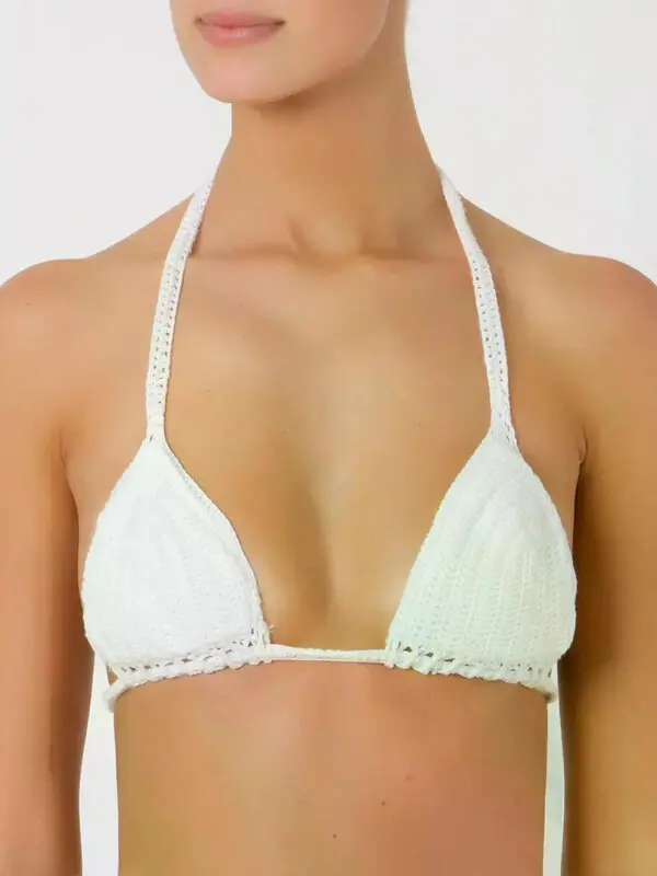 AMIR SLAMA Knit Triangle Bikini Top