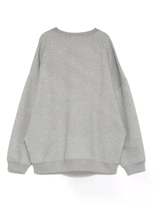 B+AB Ash Cotton Blend Graphic Print Sweatshirt - Grey