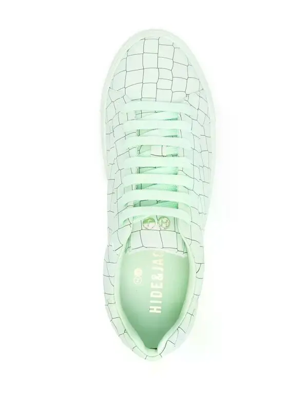 HIDE&JACK Essence Croco Textured Sneakers