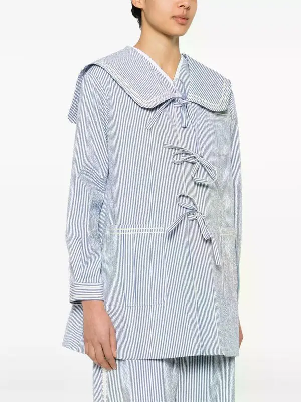 BODE Club Stripe Sailor Coat