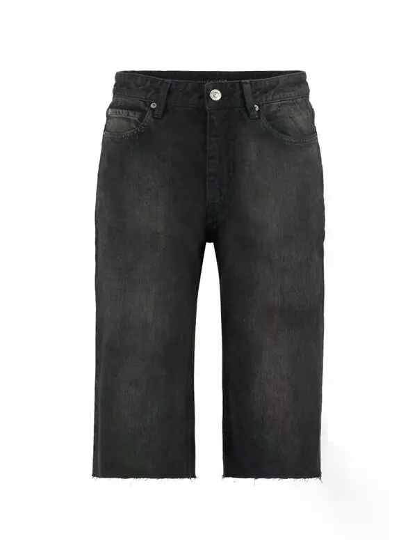 Balenciaga Button-fastening Below-knee Length Shorts - Black