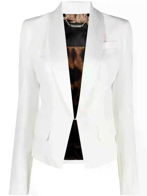 Philipp Plein Single-breasted Tailored Blazer - White