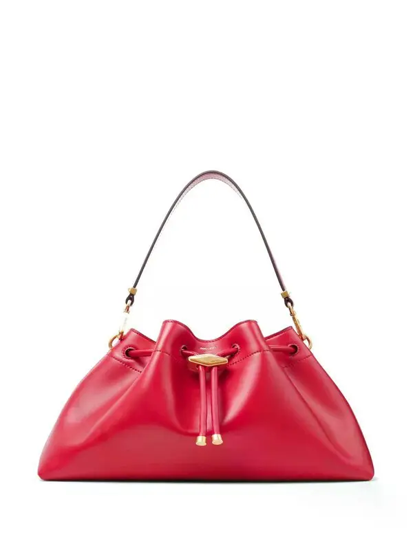 JIMMY CHOO Leather Medium Cinch Shoulder Bag