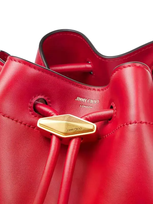JIMMY CHOO Leather Medium Cinch Shoulder Bag