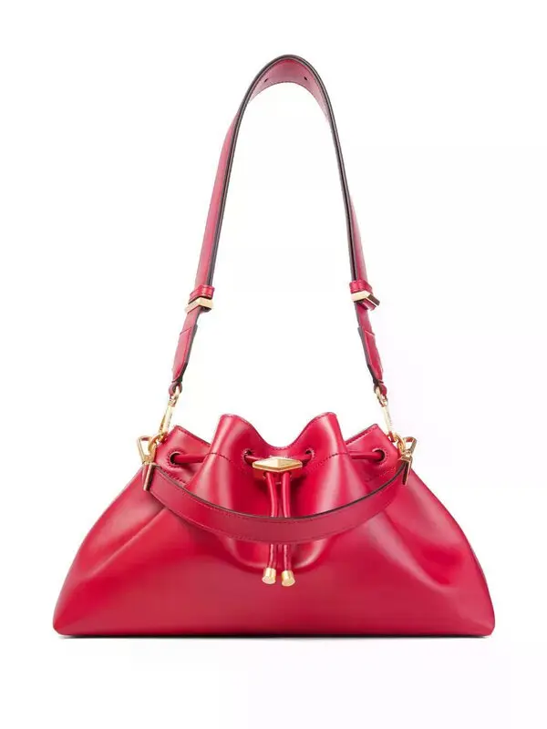 JIMMY CHOO Leather Medium Cinch Shoulder Bag
