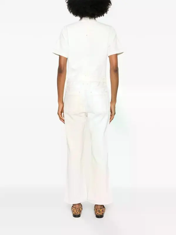 SLVRLAKE Short-sleeved Twill Jumpsuit