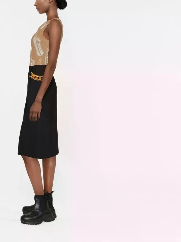 Stella McCartney Falabella Chain A-line Skirt