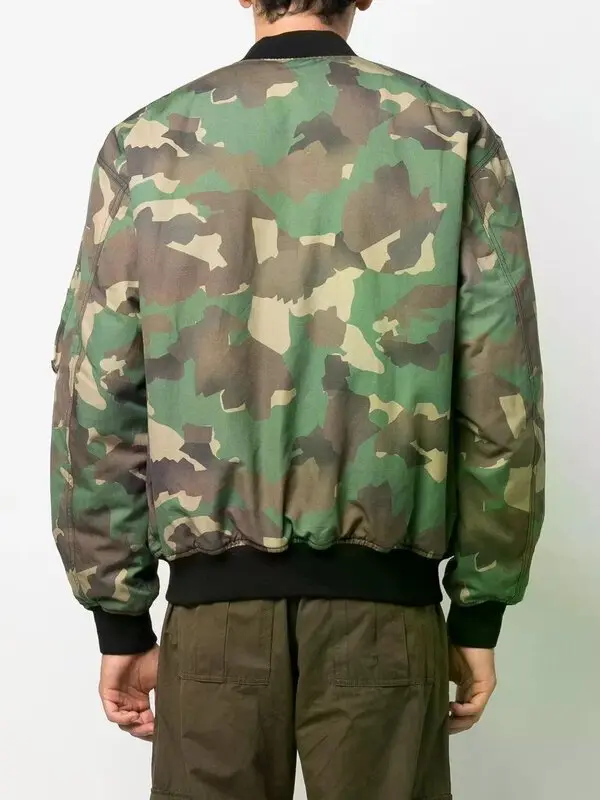Heron Preston Camouflage Print Bomber Jacket