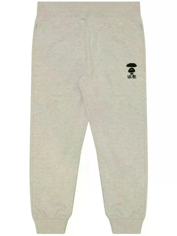 AAPE BY *A BATHING APE Logo-embroidered Track Pants - Grey