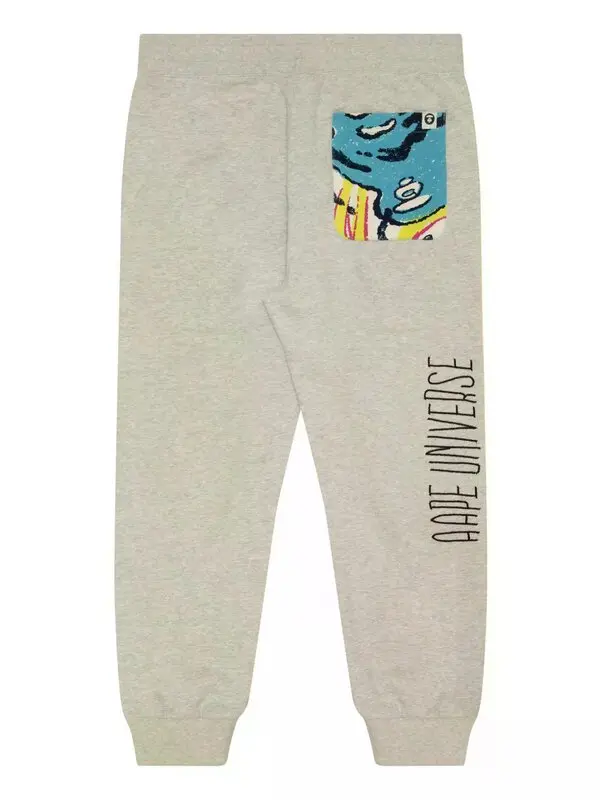 AAPE BY *A BATHING APE Logo-embroidered Track Pants