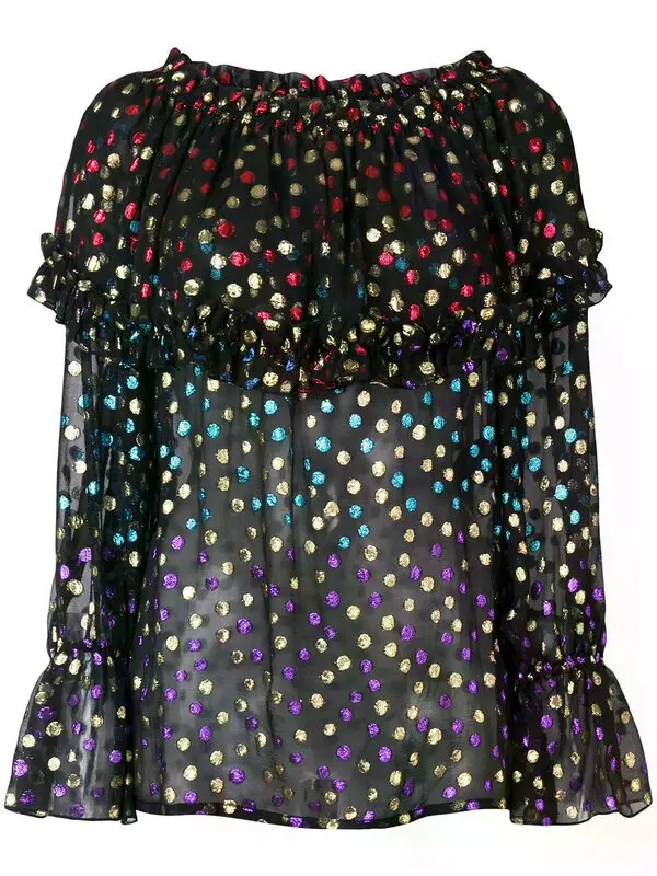Saint Laurent Fil-coupé Blouse