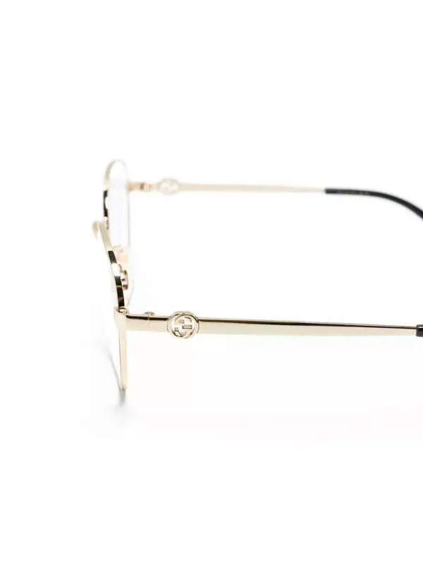 Gucci Interlocking G Round-frame Glasses