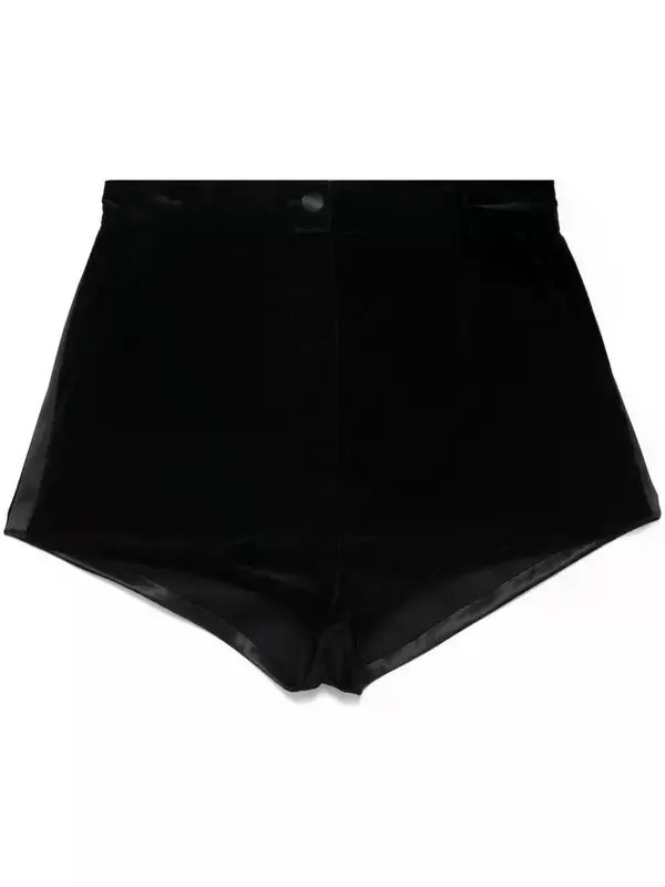 Dolce & Gabbana High-waist Velvet Shorts
