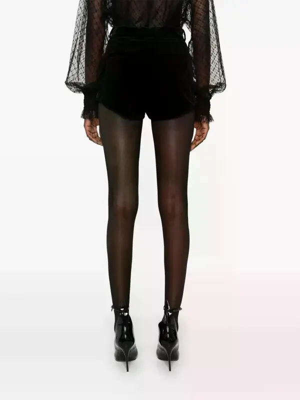 Dolce & Gabbana High-waist Velvet Shorts