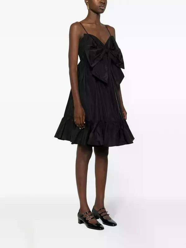 TWINSET Bow-detail Taffeta Mini Dress