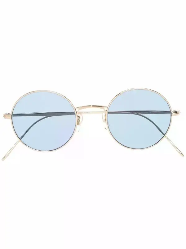 Oliver Spencer G. Ponti-3 Round Frame Sunglasses - Gold