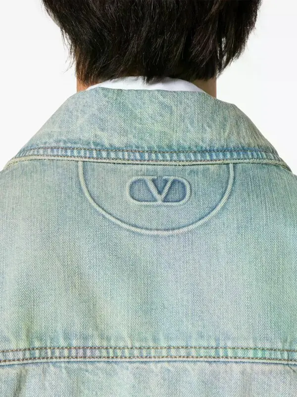 Valentino Garavani Logo-embossed Denim Jacket