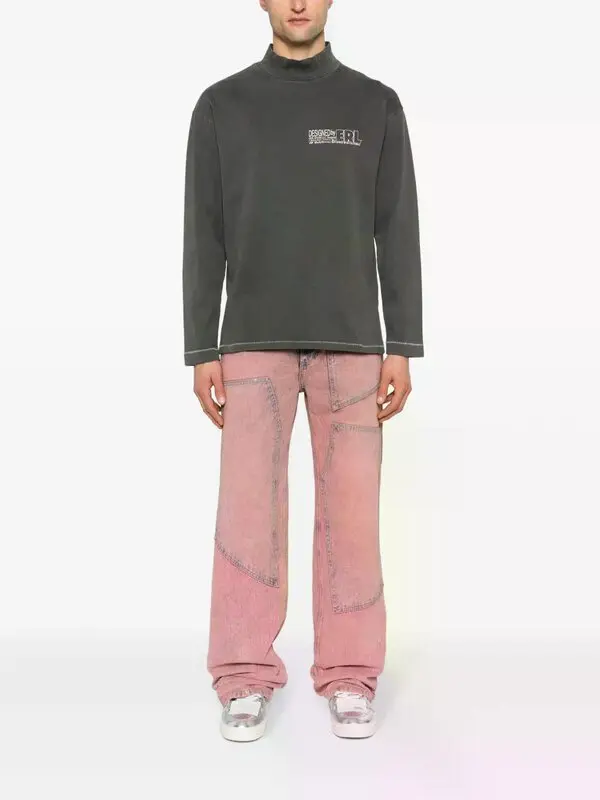 ERL Logo-print Turtleneck T-shirt