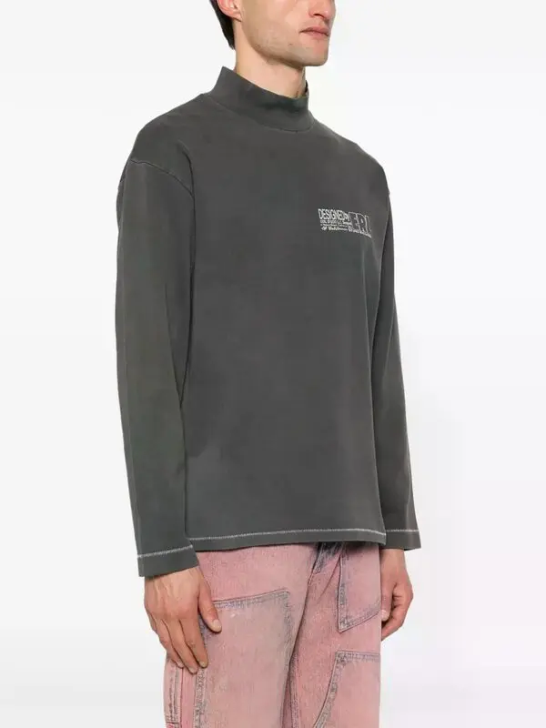 ERL Logo-print Turtleneck T-shirt