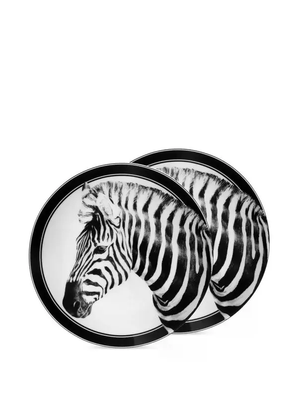Dolce & Gabbana Zebra-print Dessert Plates