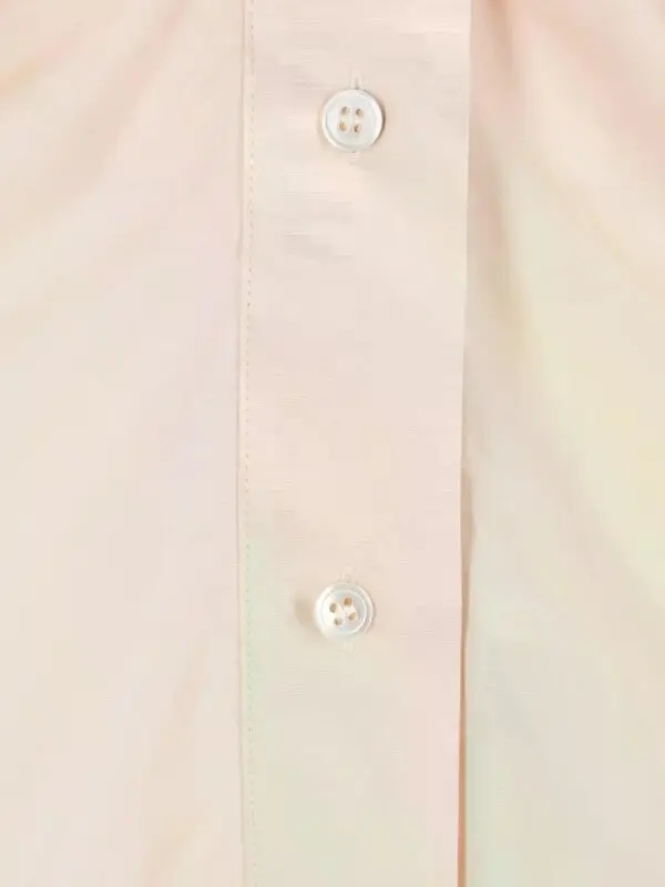 Co Button-front Draped Shirt - Neutrals