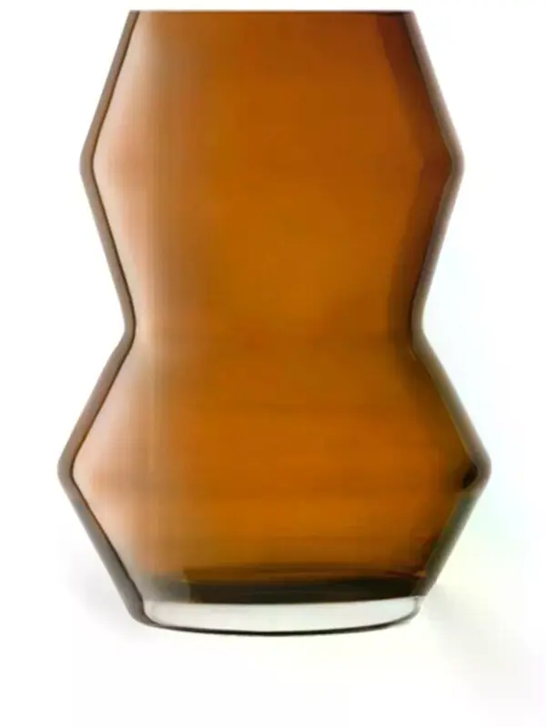 LSA INTERNATIONAL Small Sculpt Glass Vase - Brown