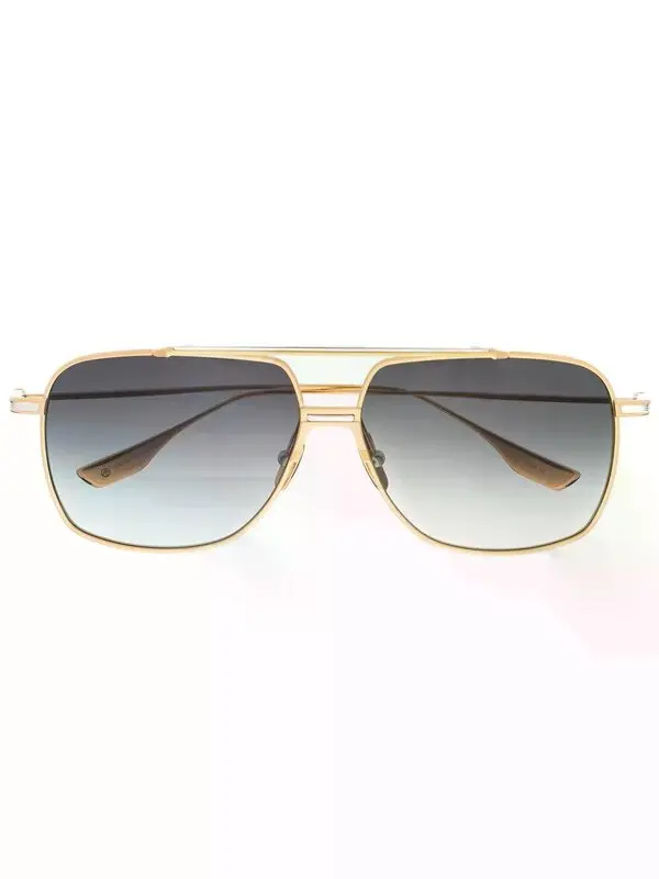 Dita Double-bridge Pilot-frame Sunglasses