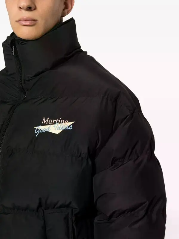Martine Rose Logo-embroidered Padded Jacket