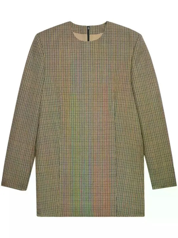 AMI Paris Check-print Mini Dress