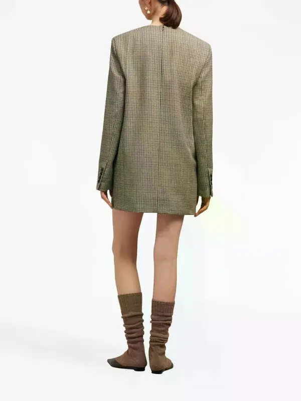AMI Paris Check-print Mini Dress